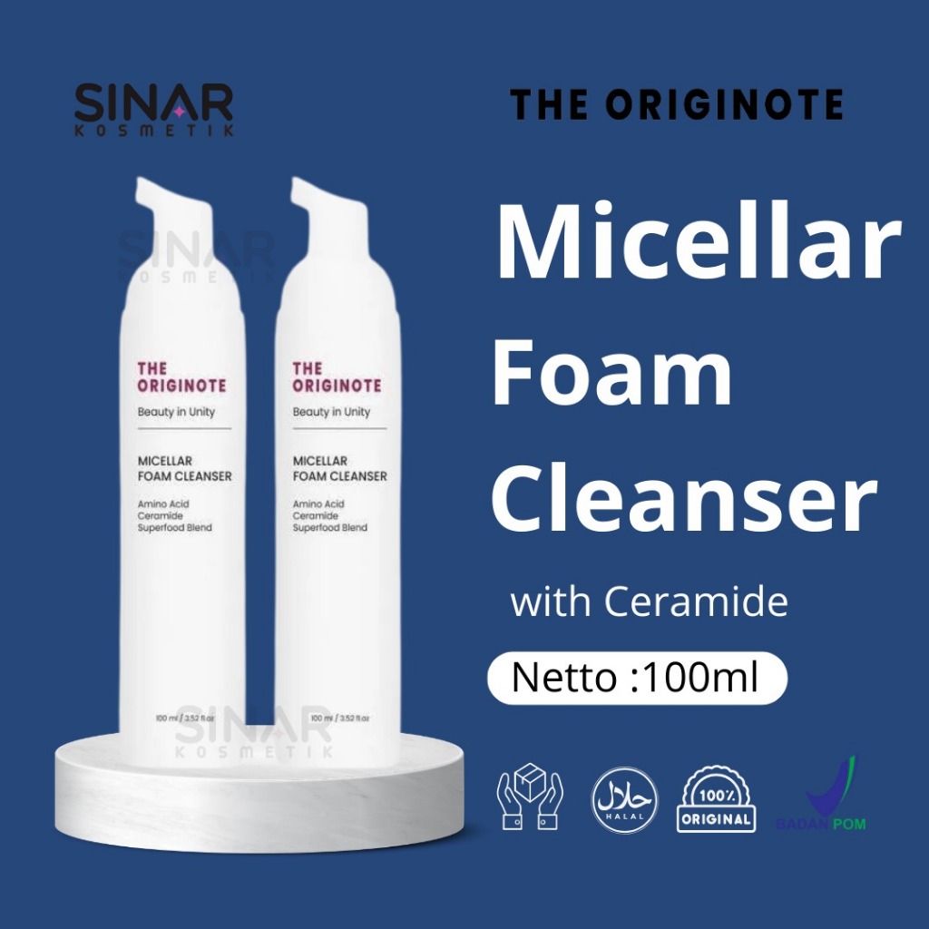 Jual The Originote Micellar Foam Cleanser with Ceramide 100ml | Face ...