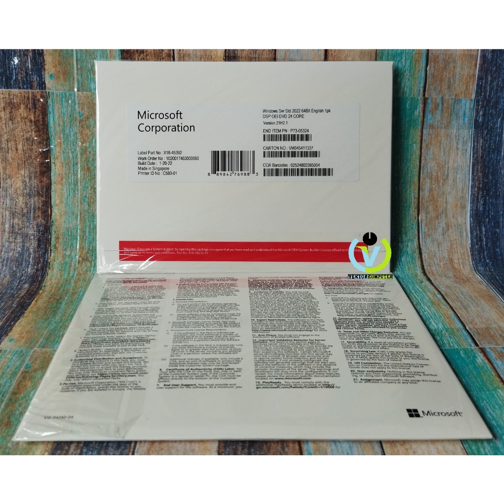 Jual Windows Server 2022 Standard 24 Core 5 CALs With COA DVD Original ...