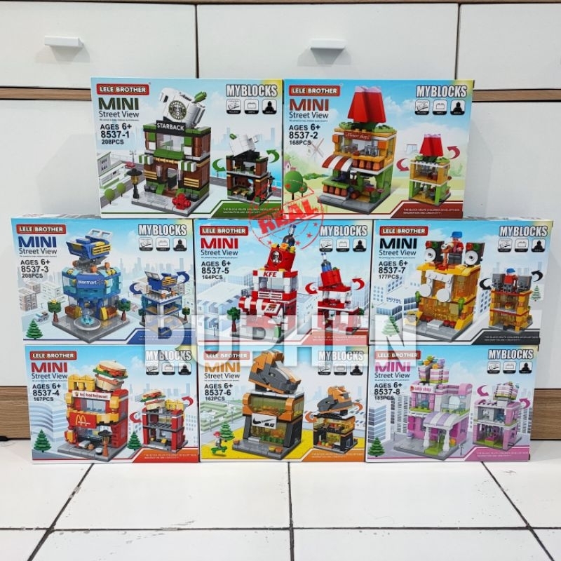 Jual Lele Brother 8537 Mini Street View Bricks Seperti Sembo Block ...