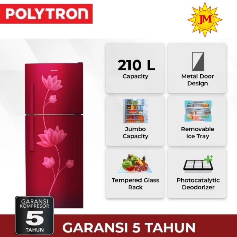 Jual Kulkas Polytron Belleza Kulkas Pintu 2 PRB 219 217 Kulkas 2 Pintu ...