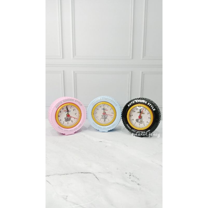 Jual jam mini weker meja/jam mini ban | Shopee Indonesia