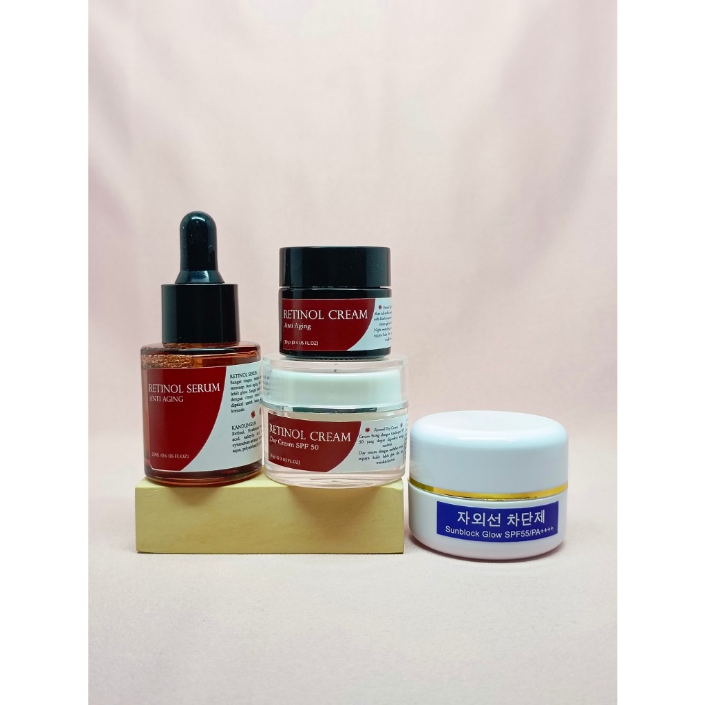 Jual PAKET RETINOL DAY & NIGHT 4 IN 1 Penghilang Flek Hitam Tebal & Bekas Jerawat ( Serum ...