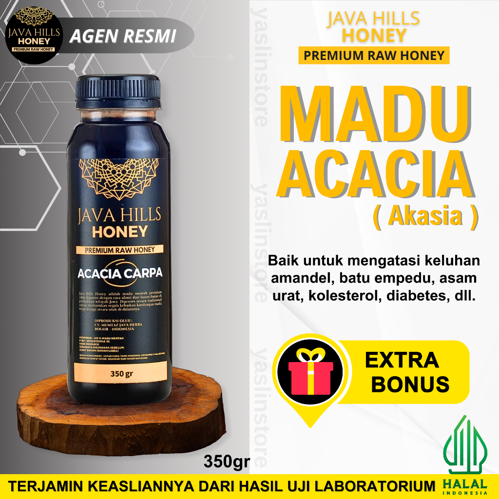 Jual MADU MURNI AKASIA ACACIA JAVA HILLS HONEY ASLI RAW HONEY 330gr ...