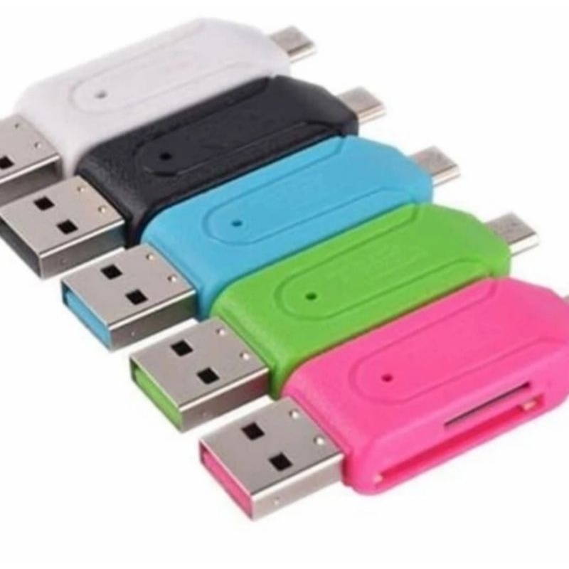 Jual card reader otg micro usb / otg micro + card reader | Shopee Indonesia
