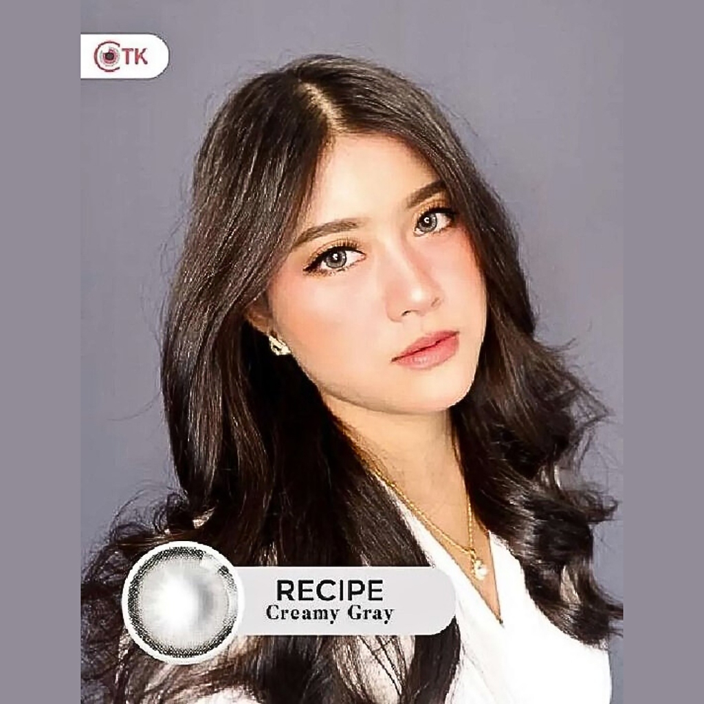 Jual Softlens Minus SWEETY RECIPE CREAMY GREY (0.00 sd -6.00) Diameter ...