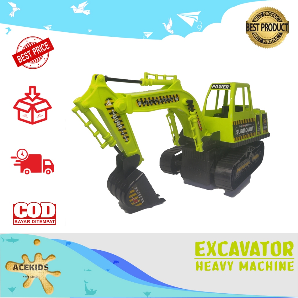 Jual Acekids Diecast Mainan Anak Excavator Alat Berat Jumbo Beko Besar ...