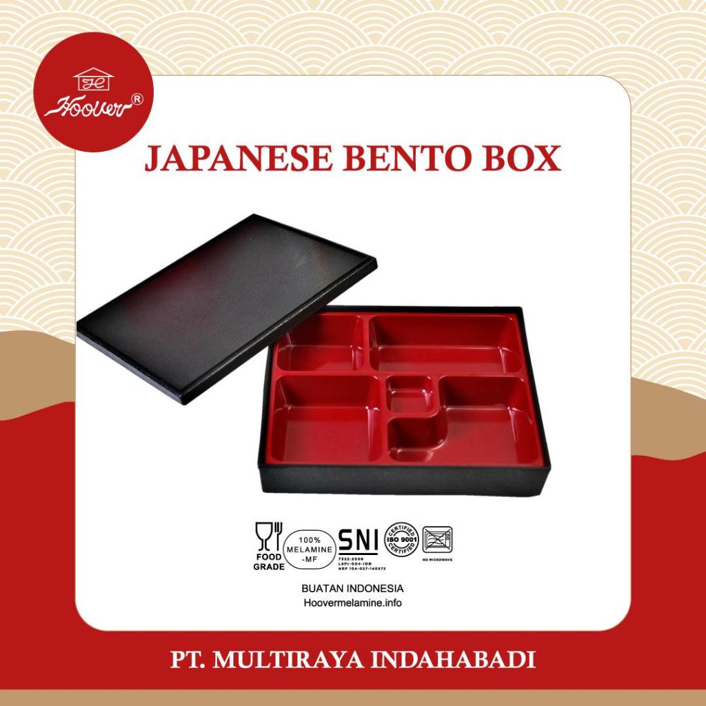 Jual Japanese Bento Box Melamine Two Color Series 3230AB Hoover ...