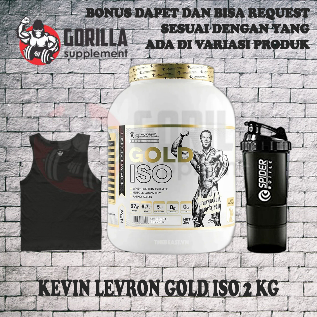 Jual PROMO Kevin Levrone Gold Series Iso 2 kg 4.4Lb - Whey Protein Isolate | Shopee Indonesia