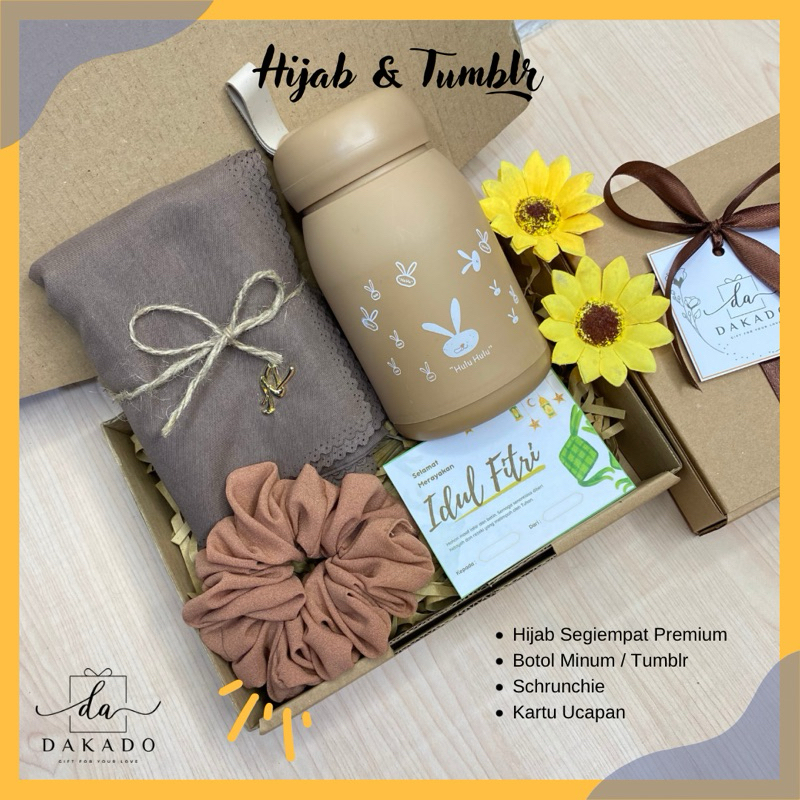 Jual HAMPERS HIJAB BOTOL MINUM HAMPERS GIF BOX CEWEK ULTAH / KADO PACAR ...