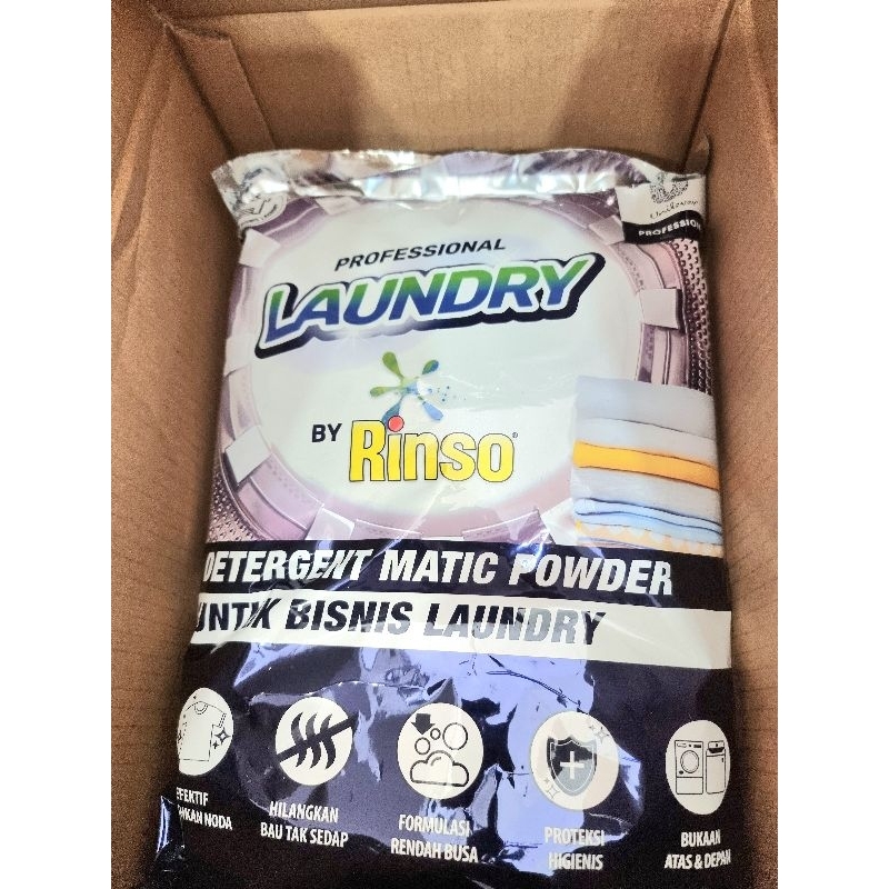 Jual Rinso Matic Professional Deterjen Laundry Kiloan Bubuk 3Kg ...