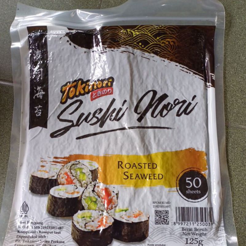 Jual Sushi Nori Tokinori Full Size 50 sheet | Shopee Indonesia