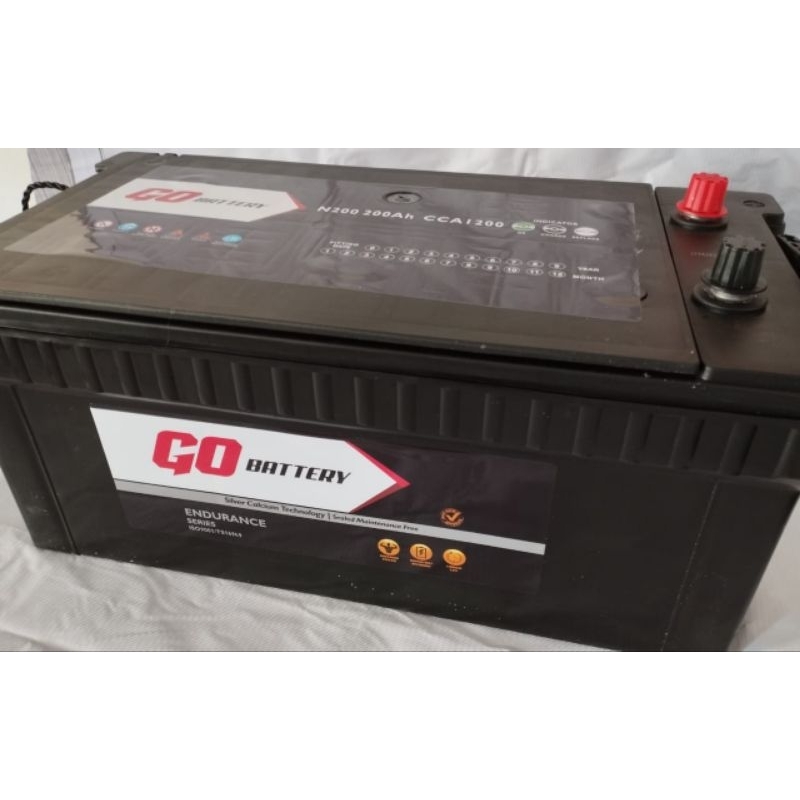 Jual Aki Kering GO Battery N200 12V 200Ah Genset Kapal DumpTruck Excavator | Shopee Indonesia