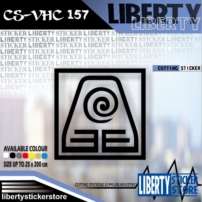 Jual elemen bumi avatar cutting sticker | elemen bumi avatar cutting ...