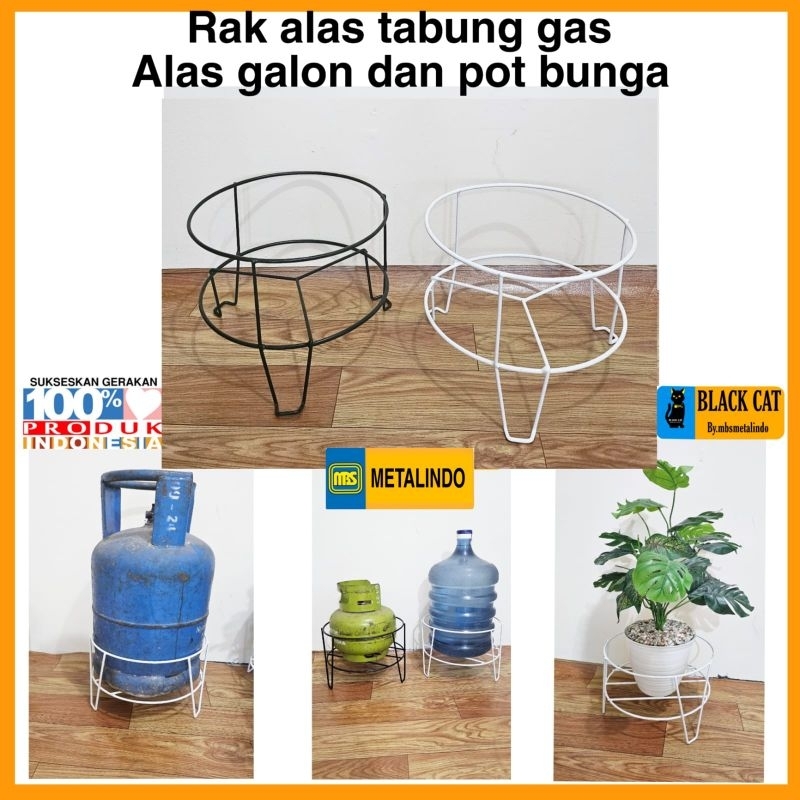 Jual Rak tabung gas alas roda tabung gas besi anti karat rak pot bunga ...