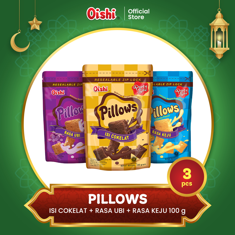 Jual Pillows Isi Cokelat + Rasa Ubi + Rasa Keju | Shopee Indonesia