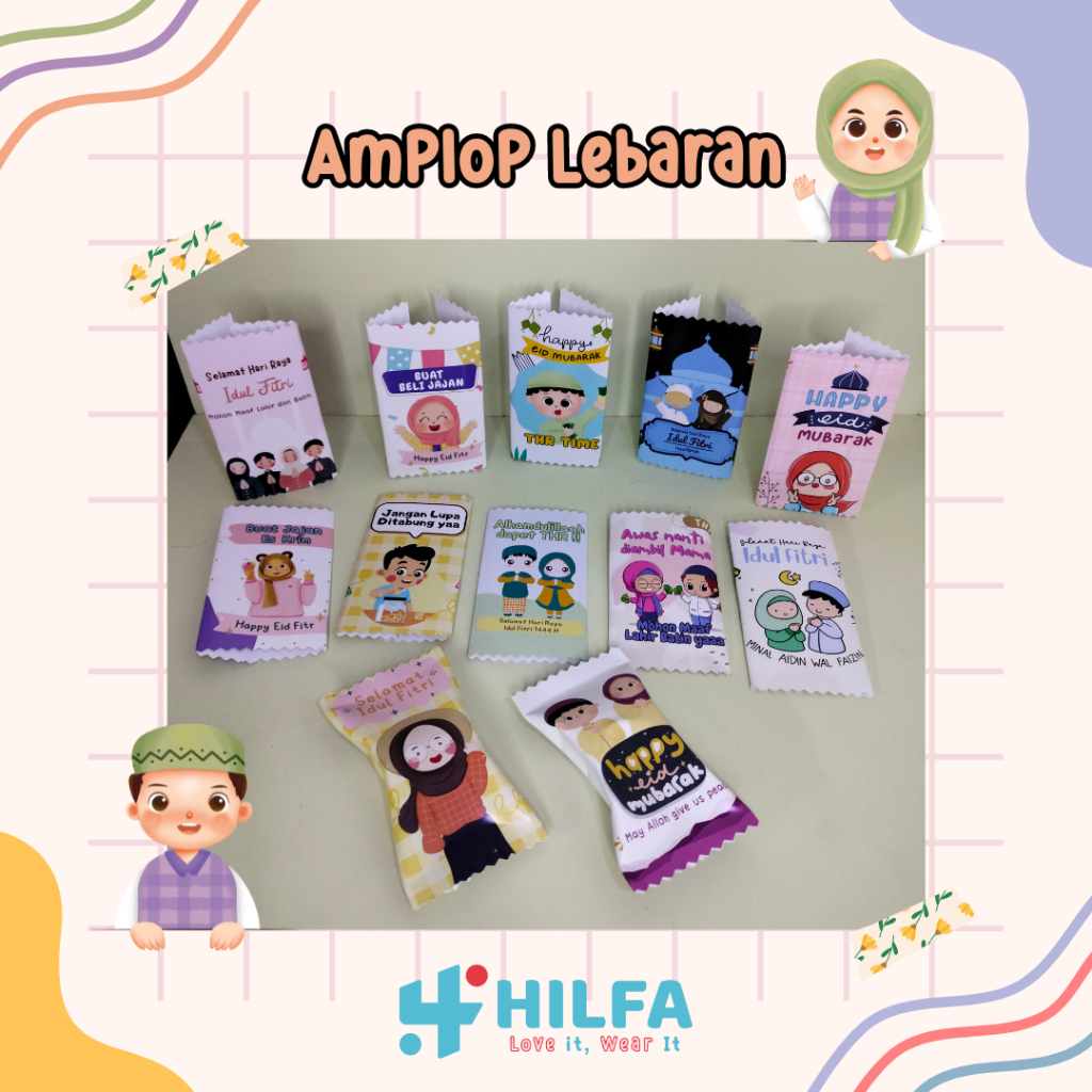 Jual Amplop Lebaran permen lucu FREE CUSTOM | Shopee Indonesia