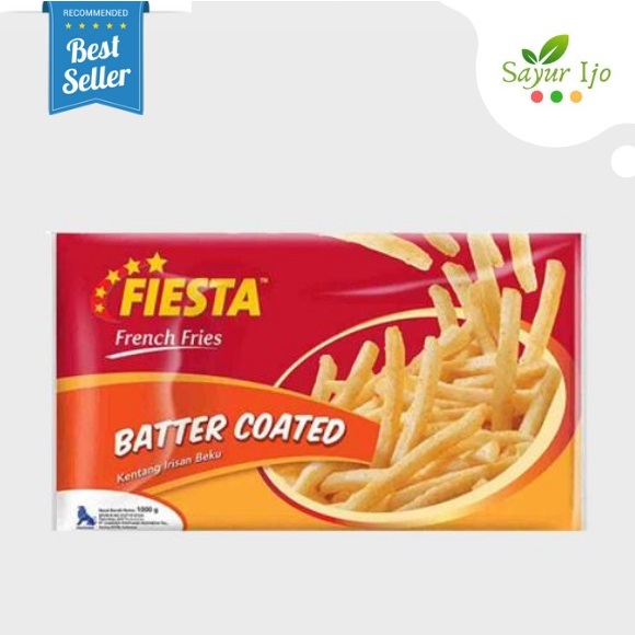 Jual Fiesta French Fries Batter Coated 500 Gram / Pack Fresh Frozen ...