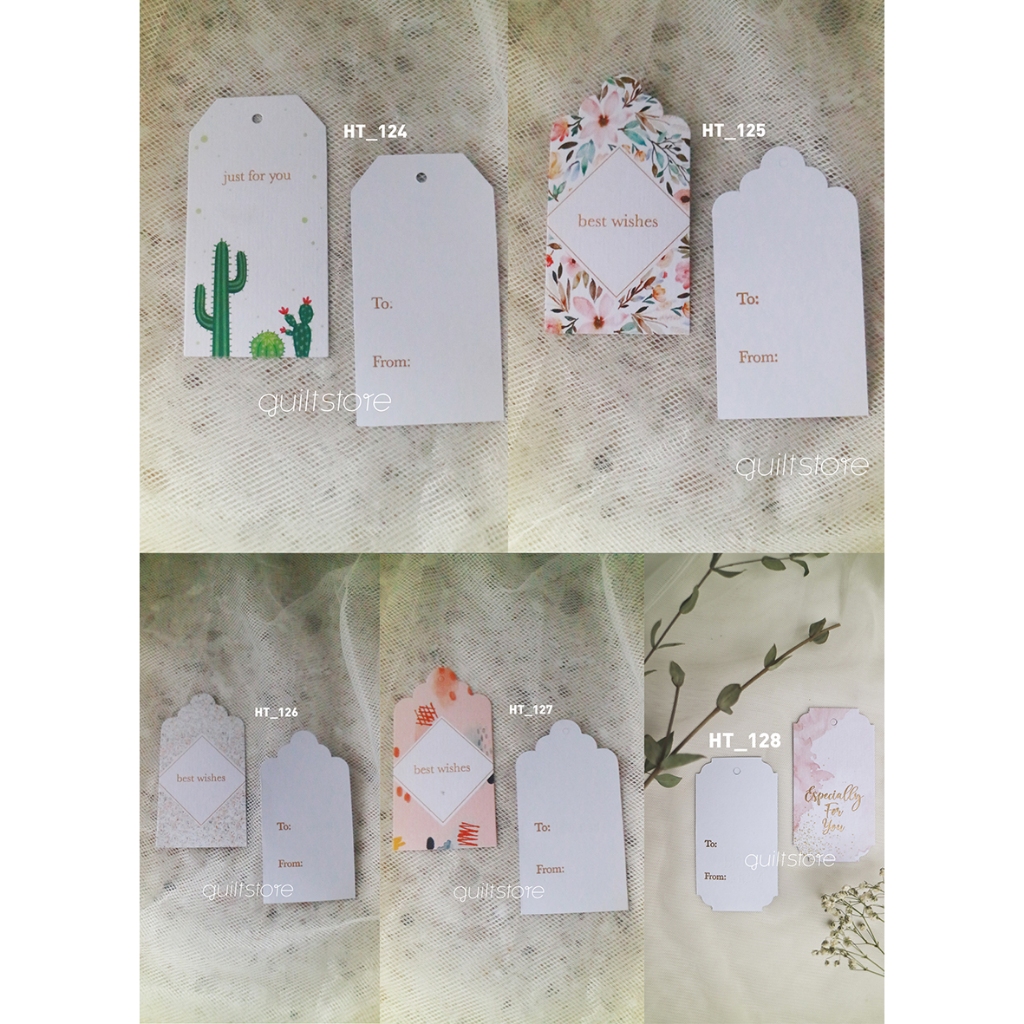 Jual Hang Tag Ucapan Best Wishes For You Hadiah Hamper Gift | Shopee ...