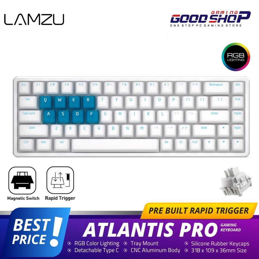 Jual Lamzu Atlantis Pro Keyboard 65% Rapid Trigger Mechanical Keyboard ...