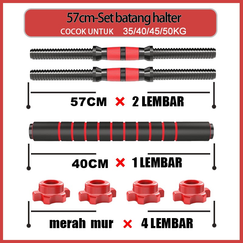 Jual Bofei-Barbel Dumbell Set 20KG /15KG/10KG Peralatan Fitness Barbel Set Dengan Perlindungan ...