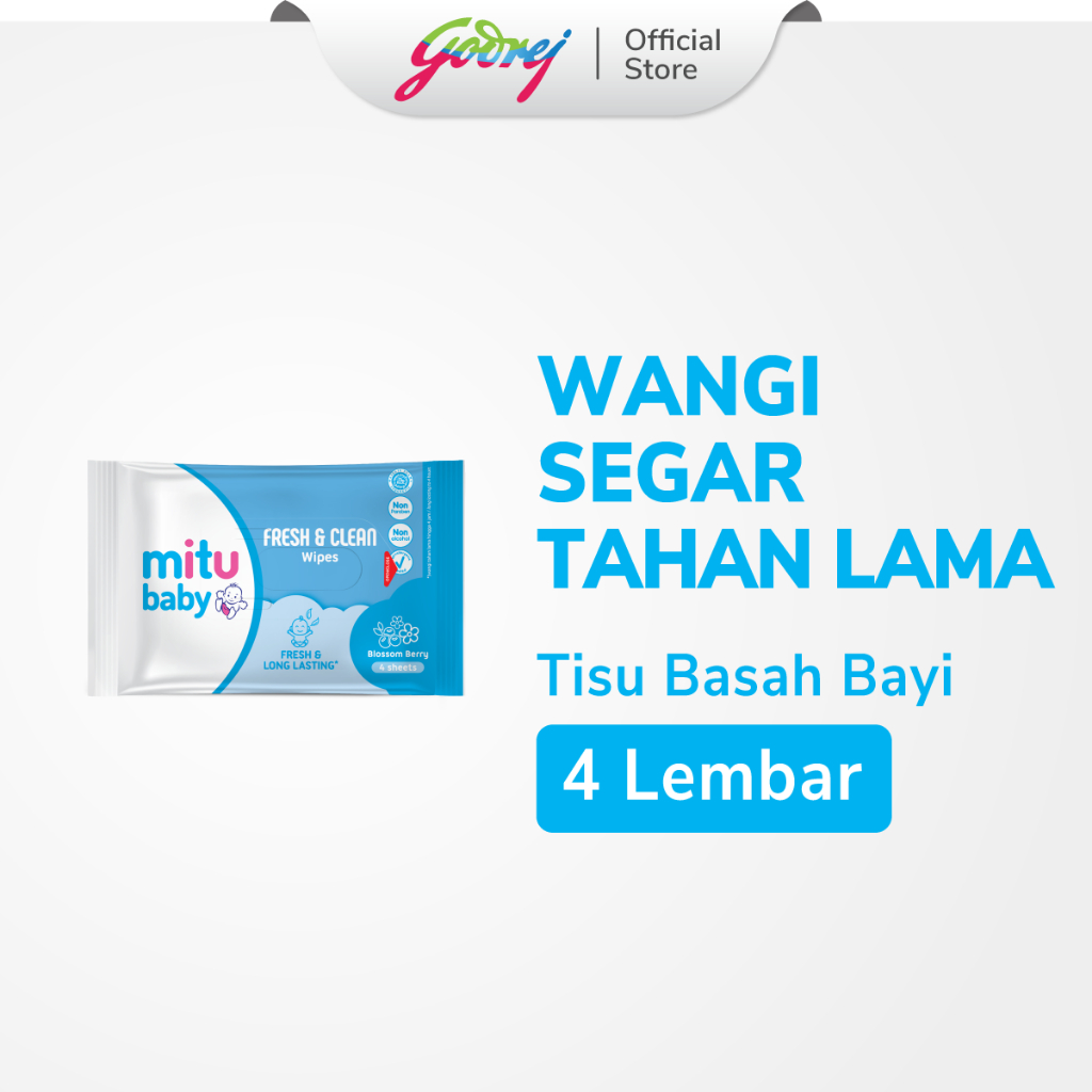 Jual Mitu Baby Tissue Fresh & Clean Blue Blossom Berry - 4s - Tisu ...