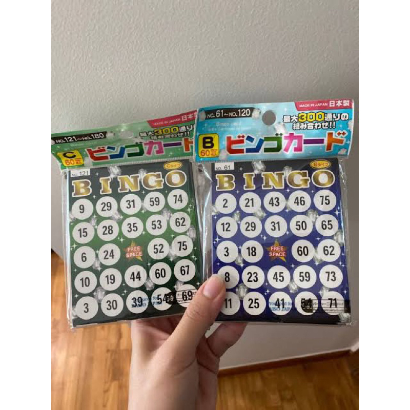 Jual BINGO CARD / Mainan KARTU BINGO JAPAN 1pack isi 60 Lembar | Shopee ...