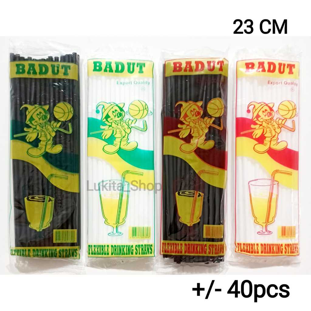 Jual Sedotan Bengkok Badut Putih/Hitam Murah Meriah | Shopee Indonesia