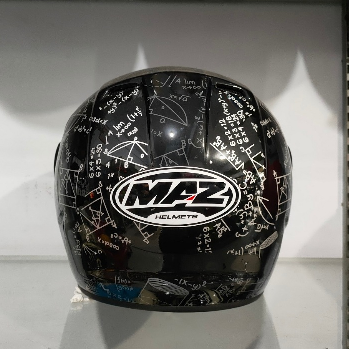 Jual HELM MAZ SONIC MOTIF MATH ORIGINAL | Shopee Indonesia