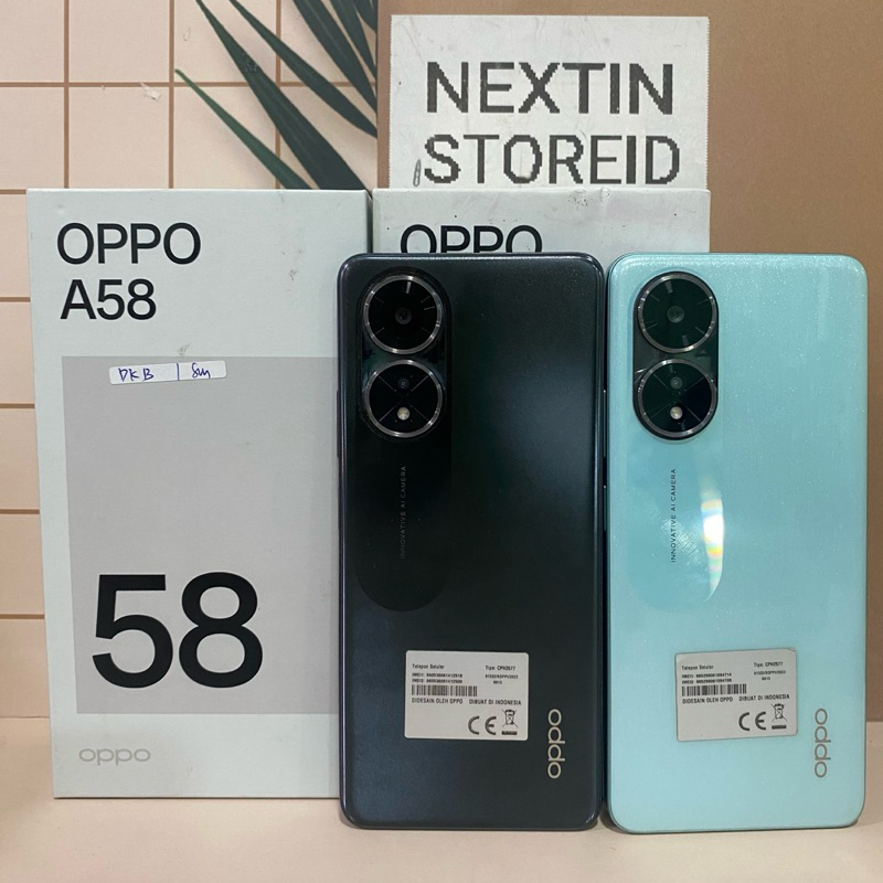 Jual OPPO A58 6/128 8/128 SECOND FULLSET | Shopee Indonesia
