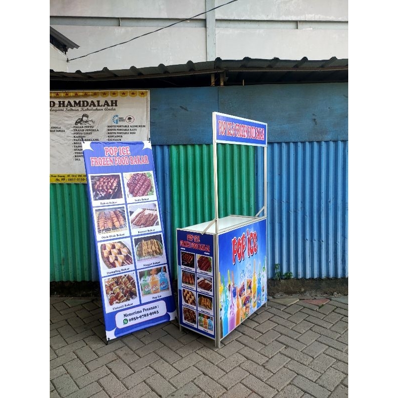 Jual Booth Portable/Meja Dagang/Meja Lipat/Meja Jualan/Stiker Gratis ...