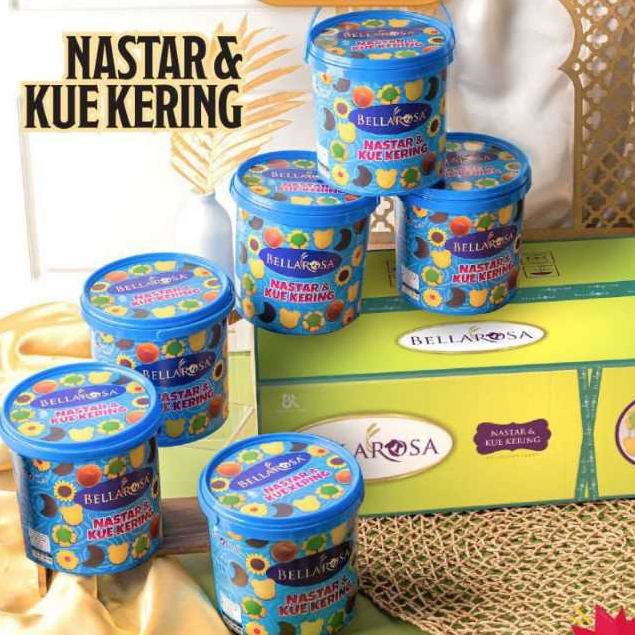 Jual [ 1 KARTON ISI 6 EMBER ] KUE KERING LEBARAN BELLAROSA 6 BUCKET ...