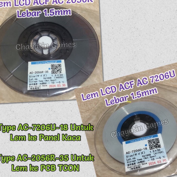 Jual STOK SIAP COD Lem ACF AC 256R AC 726U Lem LCD COF Flexibel Ke LCD ...