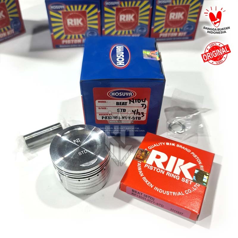 Jual Piston Seher Kit Komplit Hosuya RIK STD - 200 BeAT Scoopy Spacy ...
