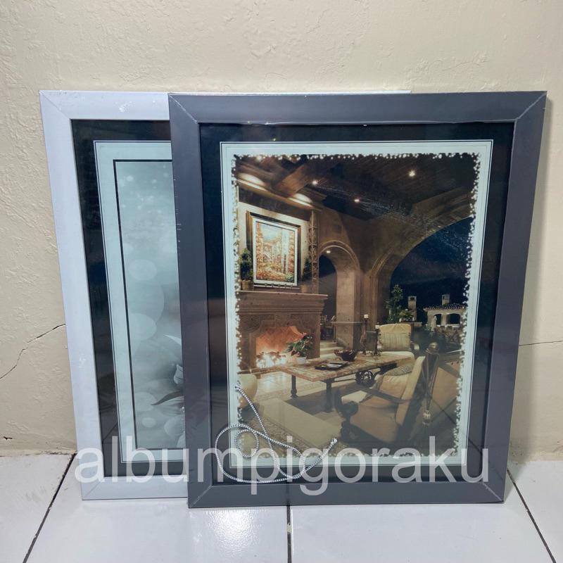 Jual Bingkai Foto Pigora Pigura Frame Fiber Minimalis 12R 30x40cm ...
