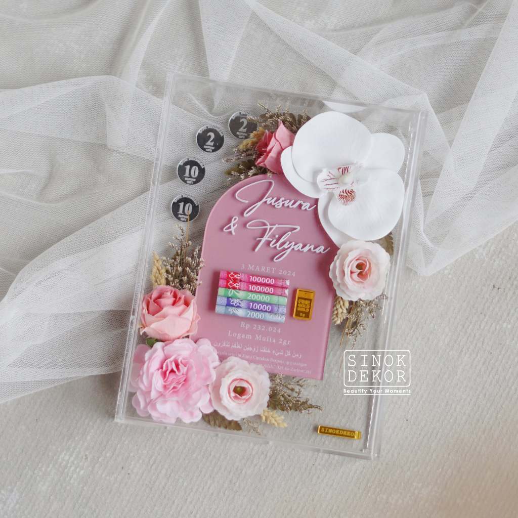 Jual Jual Mahar Akrilik / Bingkai Mahar Pernikahan / Mahar Nikah ...