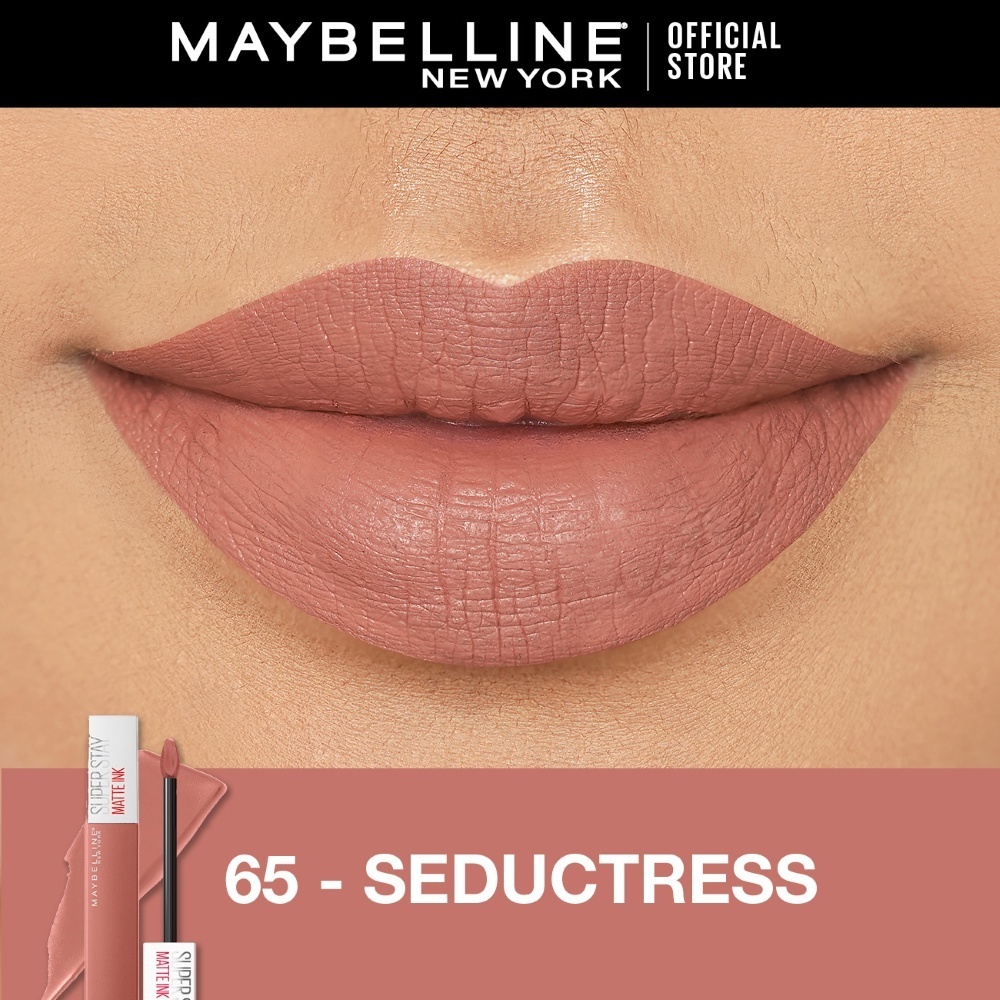 Jual Maybelline Superstay Matte Ink Liquid Matte Lipstick Lipcream Make Up Transferproof Tahan 16 Jam Shade 65 Seductress Shopee Indonesia