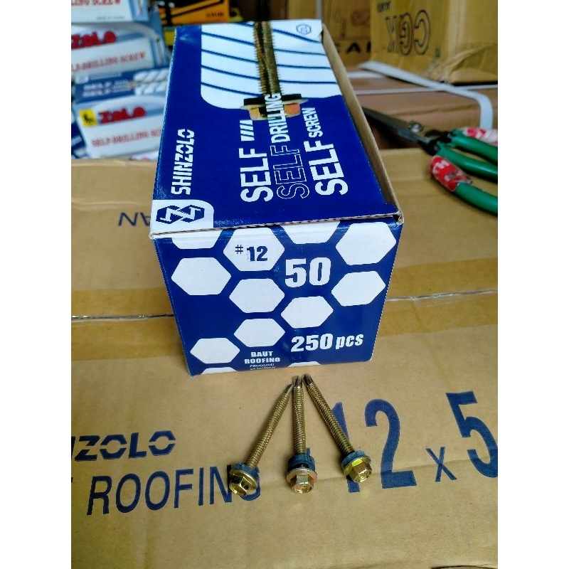 Jual baut rofing zolo 12 x 50 baut atap baja ringan 5cm 1box ZOLO ...