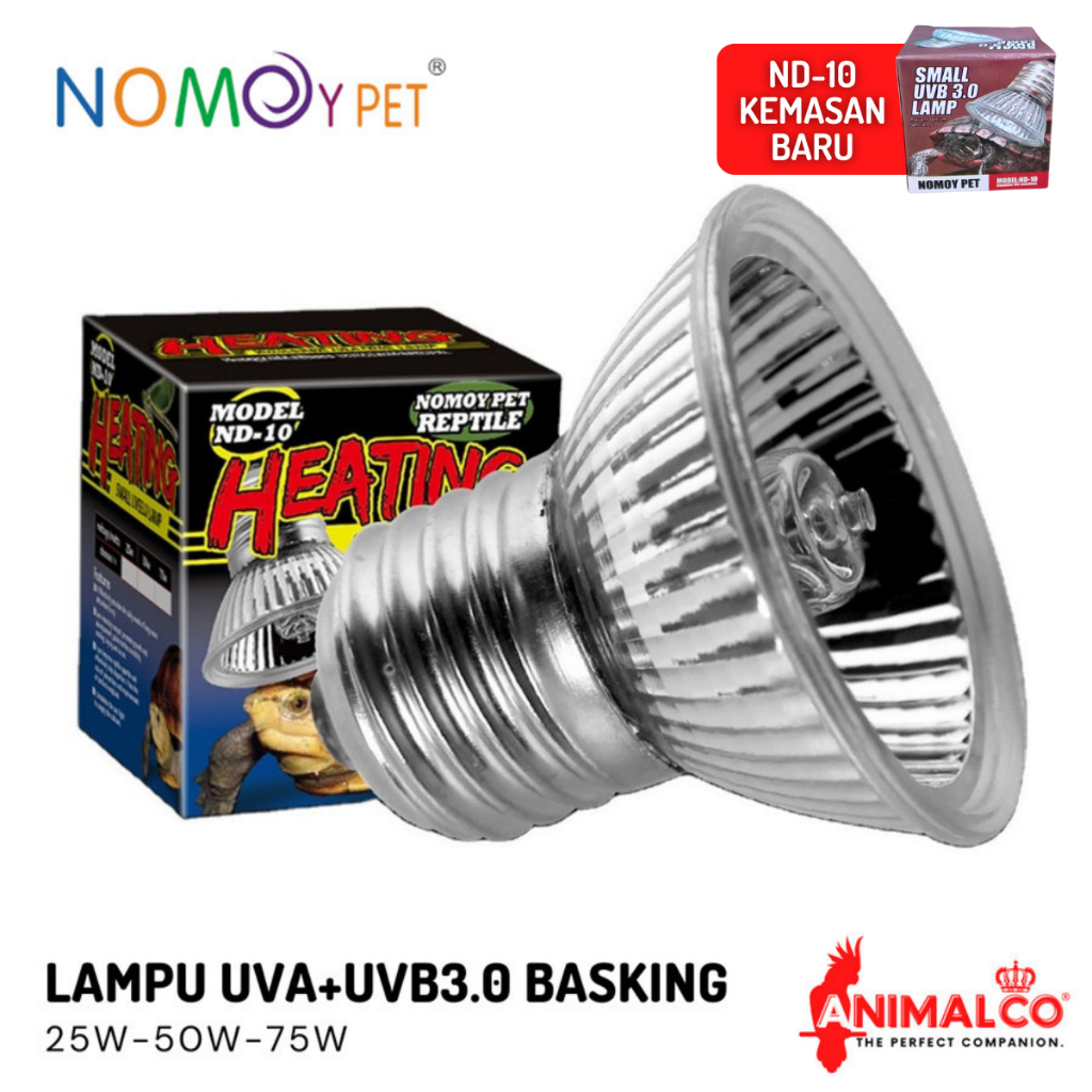 Jual Nomoy Halogen UVA UVB Lampu Penghangat Kandang Kura Reptile Reptil Sulcata Torto Turtle ...
