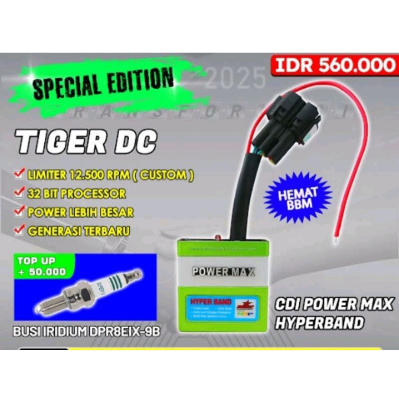 Jual CDI POWERMAX BRT HIJAU TIGER DC IJO ORIGINAL | Shopee Indonesia