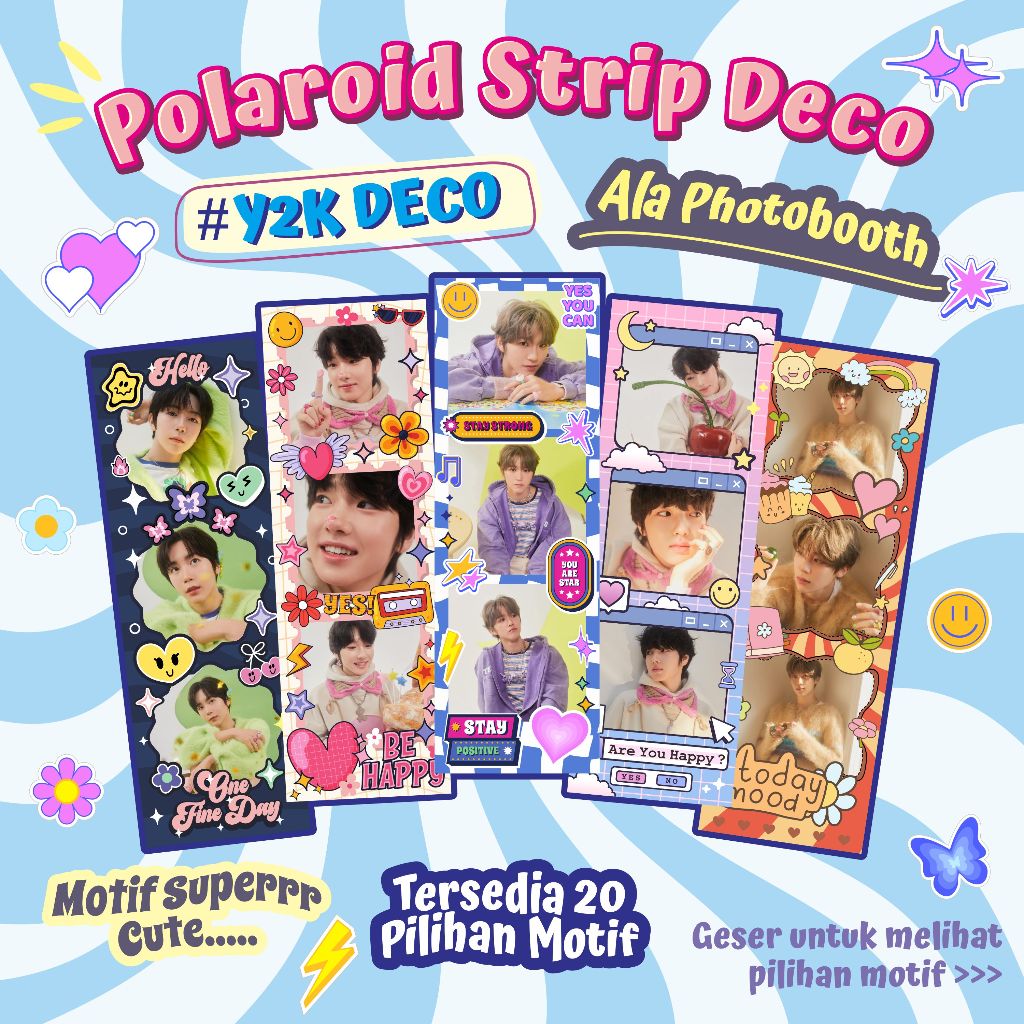 Jual POLAROID STRIP DECO Y2K VER. | POLASTRIP | PHOTOSTRIP Y2K | Shopee Indonesia