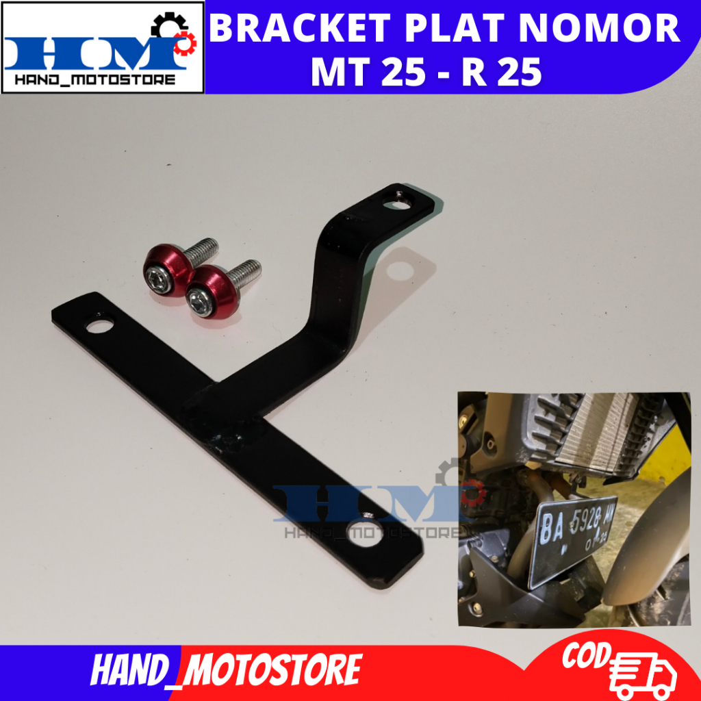 Jual [COD] BRACKET PLAT NOMOR MT 25 R 25 / DUDUKAN PELAT NOMOR POLISI ...