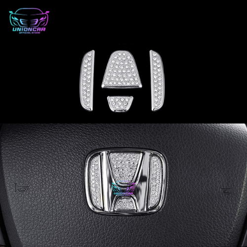 Jual Stiker Emblem Logo Stir Mobil Bling Car Steering Wheel Diamond ...