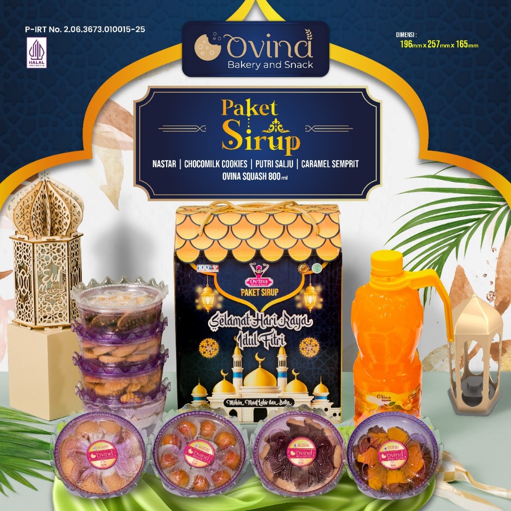 Jual Ovina Paket Sirup 4+1 Kue Lebaran Idul Fitri | Shopee Indonesia