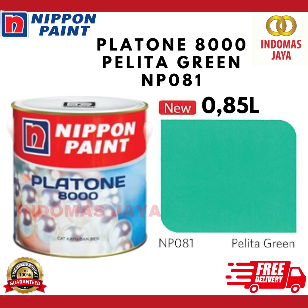 Jual NIPPON PAINT PLATONE 8000 PEITA GREEN NP081 0,85L | Shopee Indonesia