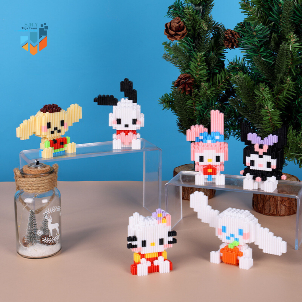 Jual SMY Toystown Nano Blocks Sanrio Mini 3D Model, Mainan Blok Susun ...