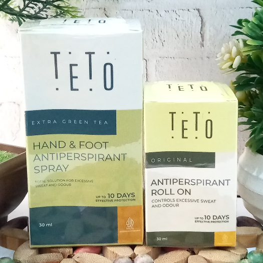 Jual TETO Antiperspirant - Roll On Deodorant / Hand & Foot Spray 30ml ...