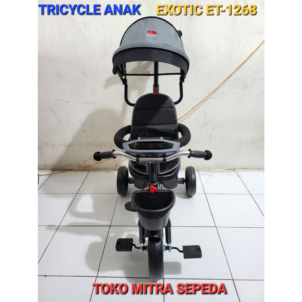 Jual Sepeda Anak Roda 3 1268 Exotic Stroller Exotic ET-1268 Musik Lampu ...