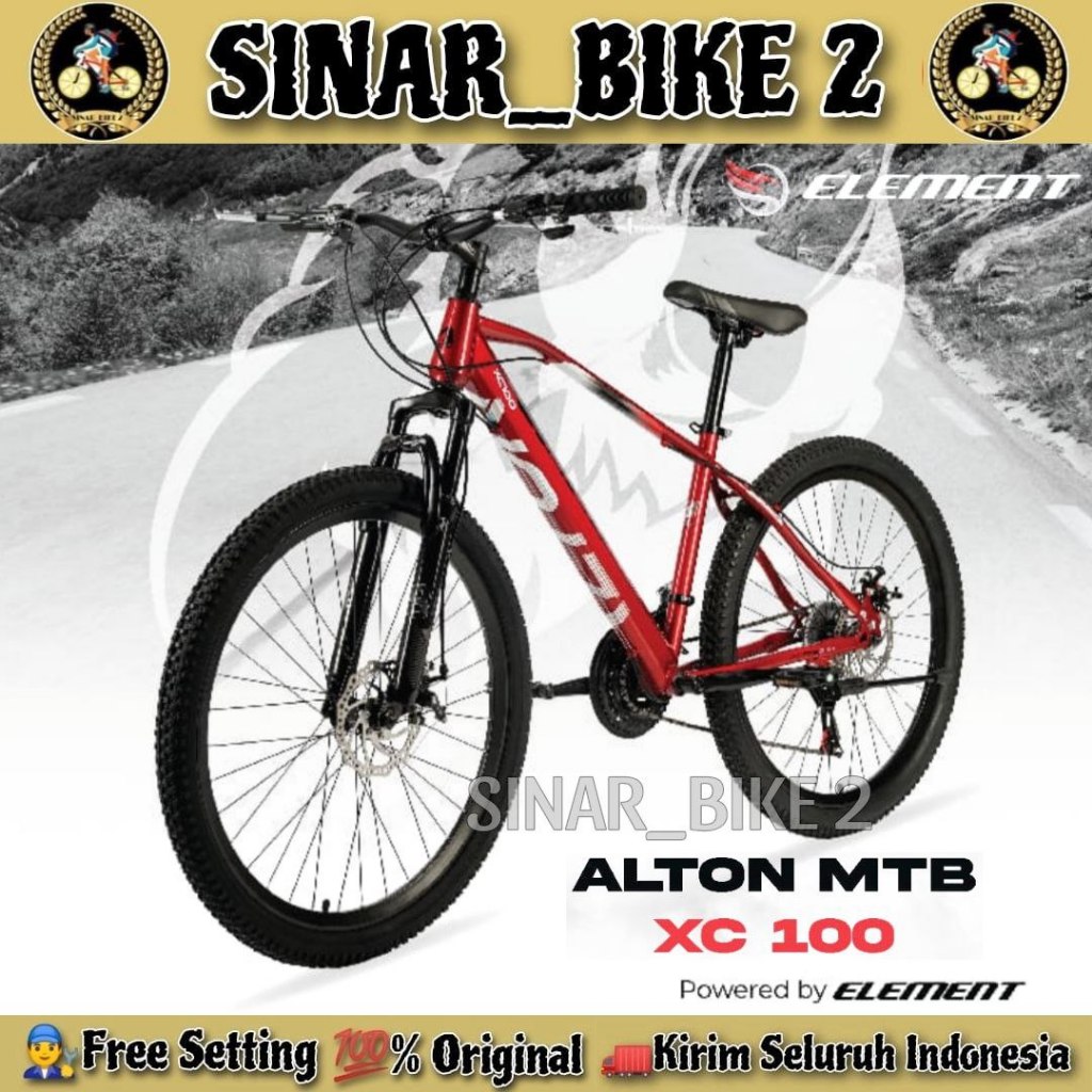 Jual Sepeda Gunung ELEMENGT MTB ALTON XC 100 21 Speed Ukuran 26 Inch | Shopee Indonesia