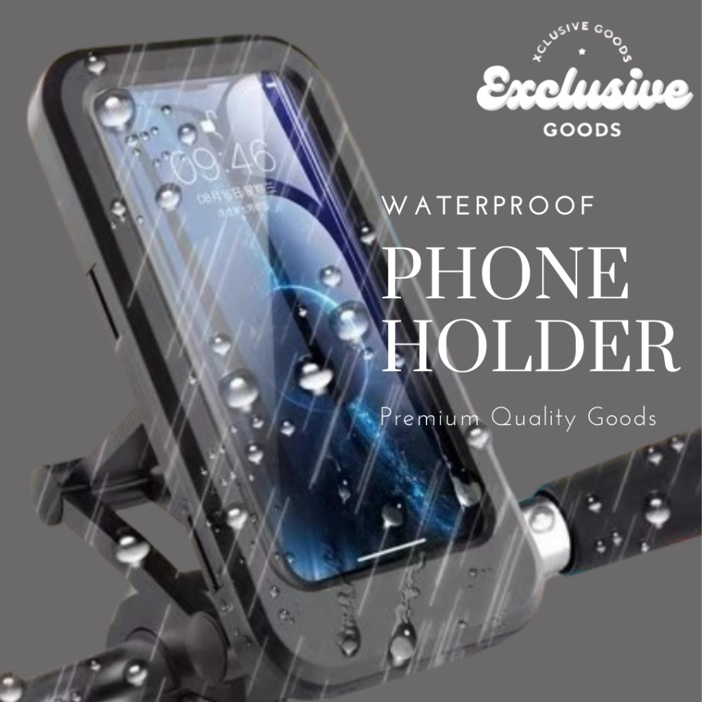 Jual [XGoods] Phone Holder Motor / Sepeda Waterproof Tempat dudukan Hp Anti Air Stand Handphone ...