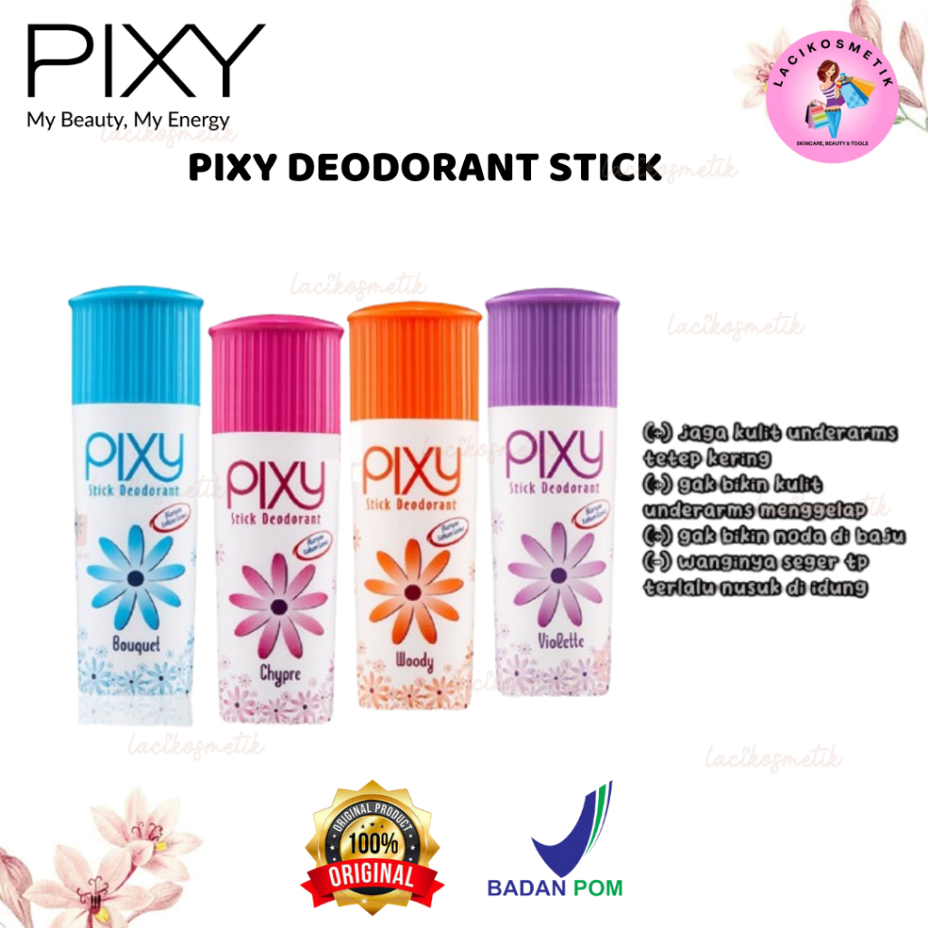 Jual LACIKOSME PIXY DEODORANT STICK - PEWANGI KETIAK ROLL ON | Shopee ...